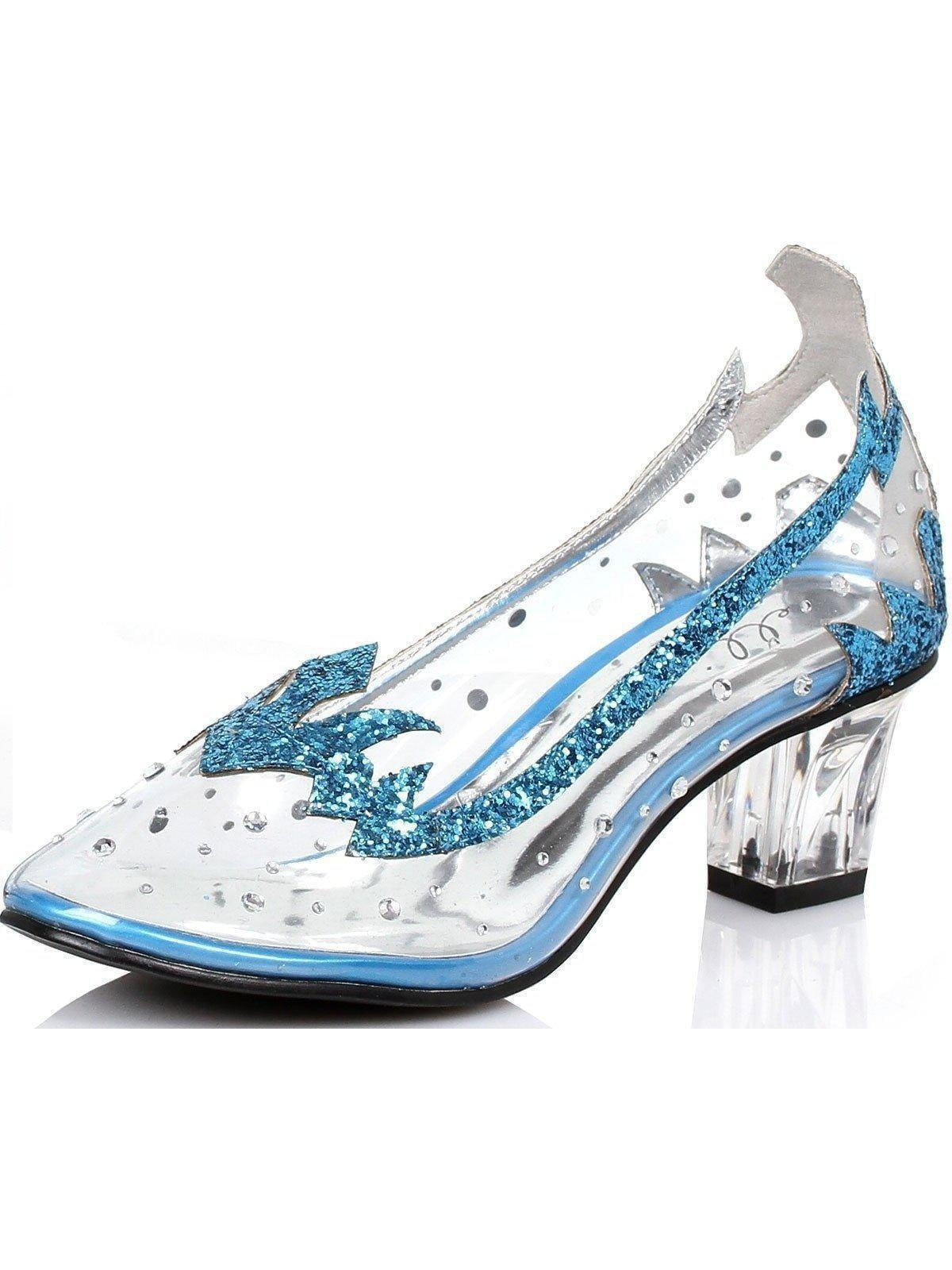 Ellie Shoes E-212-Ice 2 Heel Clear Slipper Clear/Silver / 8 - Walmart.com