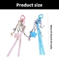 Lovely Bowknot Ribbon Keychain with Eye Catching Star Ornament Fashion ...