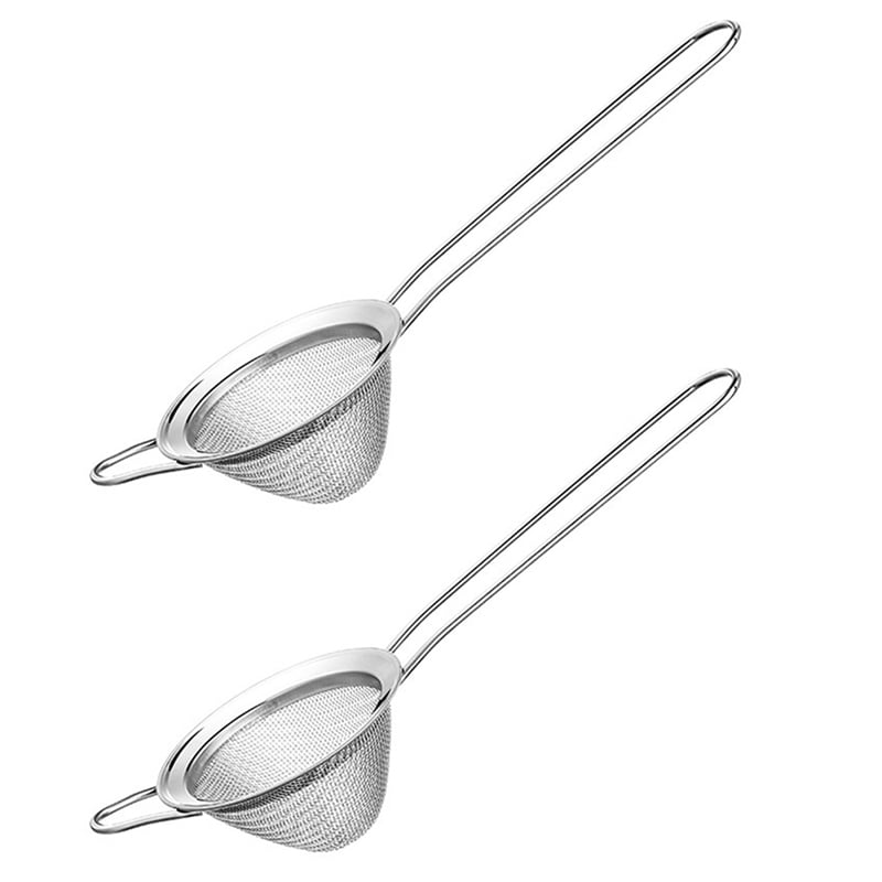 2X Colador Pequeño de Acero Inoxidable, Colador de Fina, Mini Colador ...