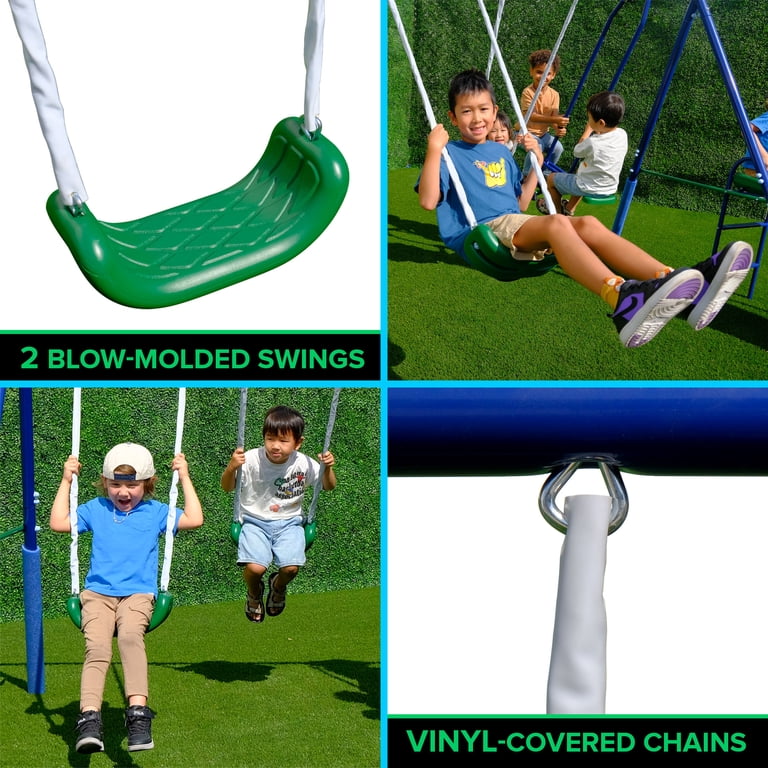 Backyard Playset With Teeter Totter And Glider Sportspower Super 9 ...