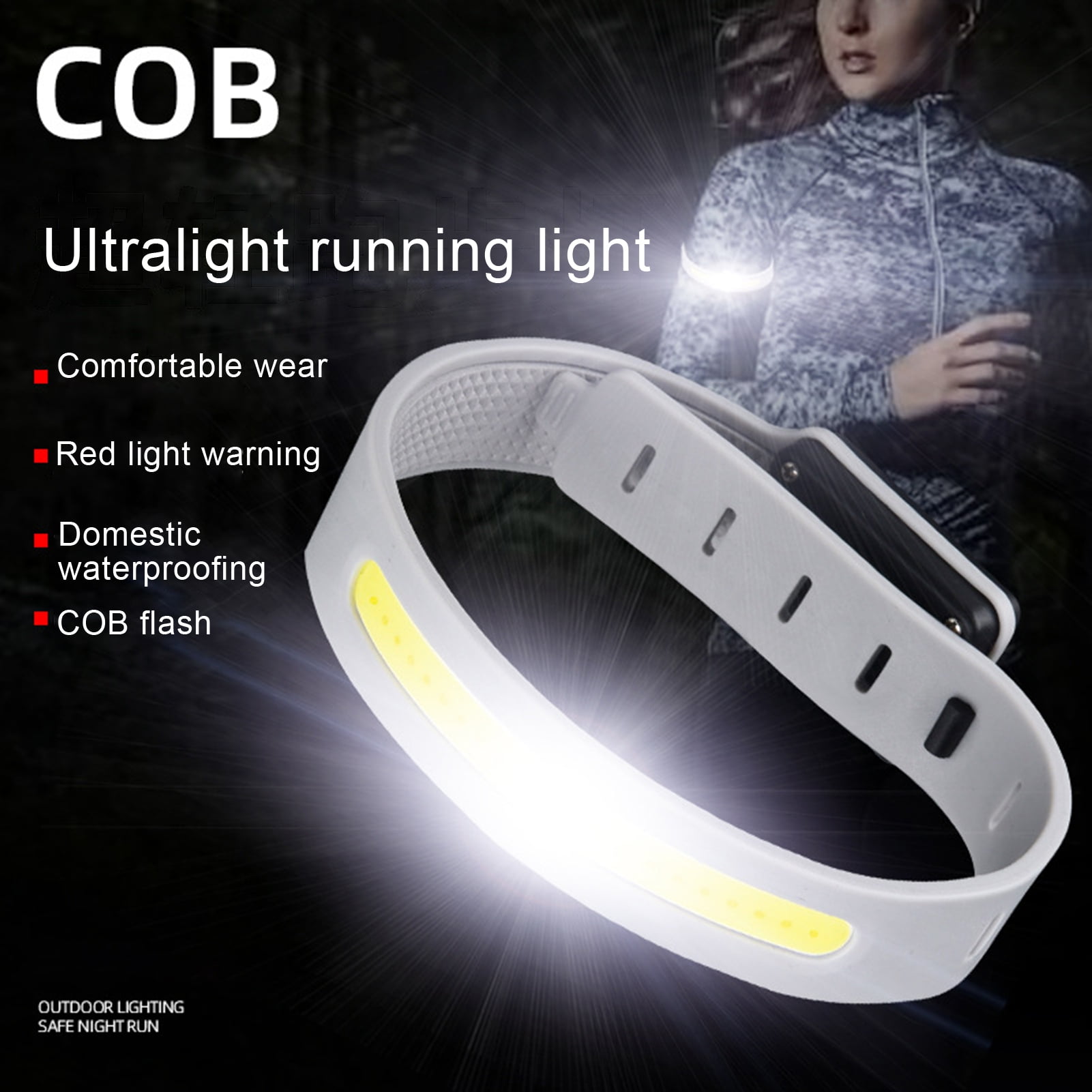 Washranp High Visibility USB-C Rechargeable LED Running Lights ...