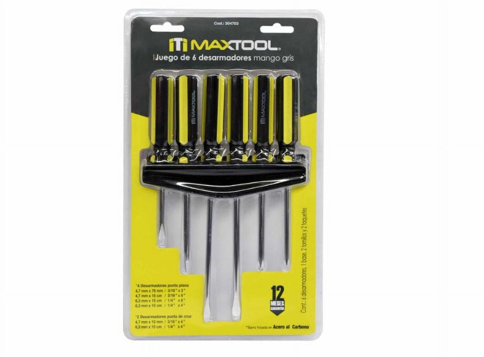 Juego de 6 Desarmadores Con Base Maxtool Acero AKSI 304703 | Walmart en línea