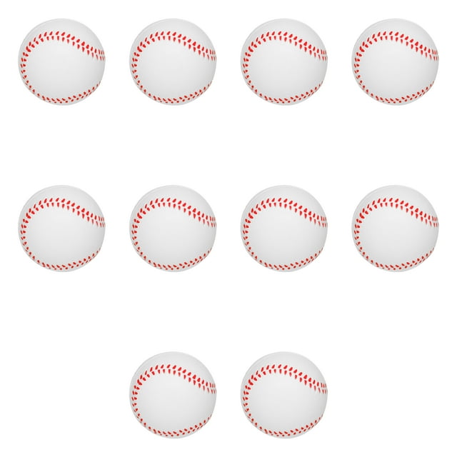 Baseball Stress Balls Set of 10, Bulk Pack - Anxiety Stress Relief ...