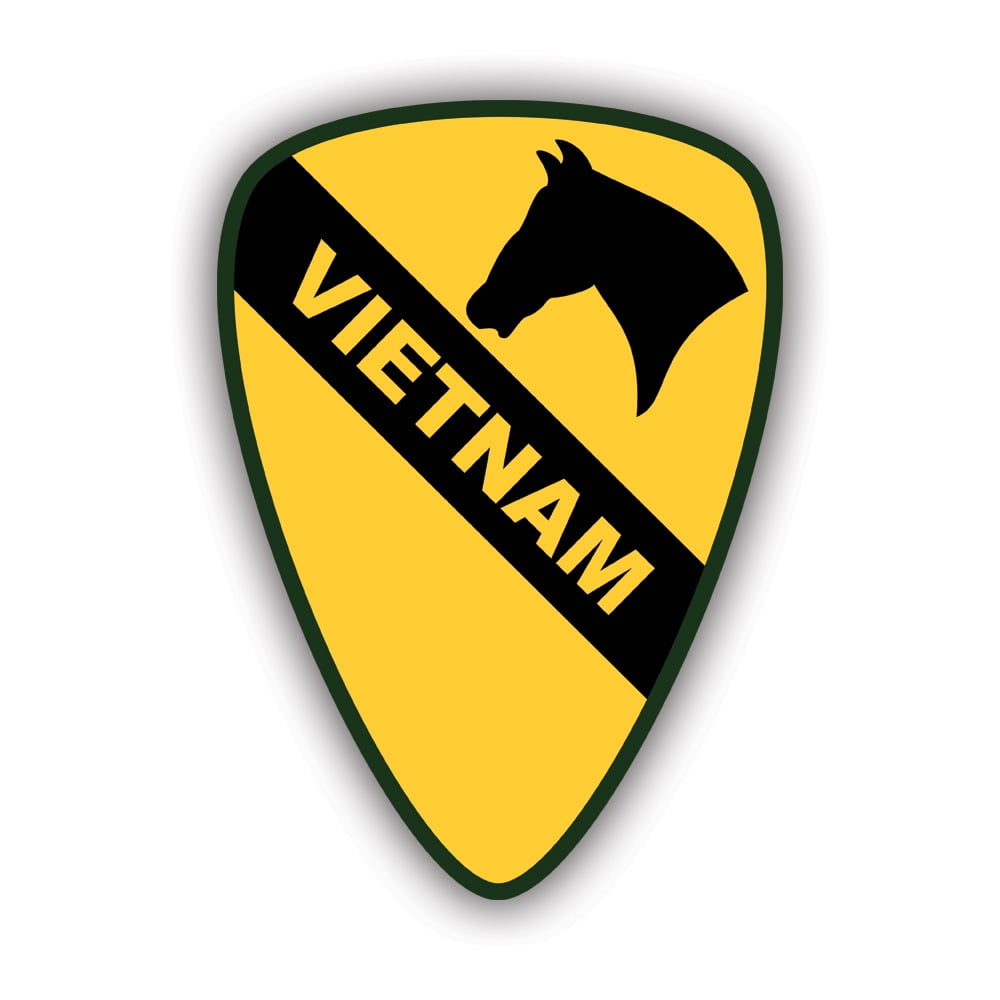 1st Cavalry Vietnam Shield Sticker Decal - Self Adhesive Vinyl ...