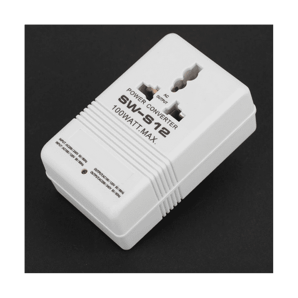 SW-S12 100W 110V/120V to 220V/240V Step-Up Down Voltage Transformer Converter Travel Dual ...