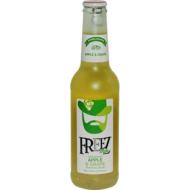 Freez Mix Apple Grape Carbonated Soda, 24-Pack Case 9.3 fl. oz. (275ml ...