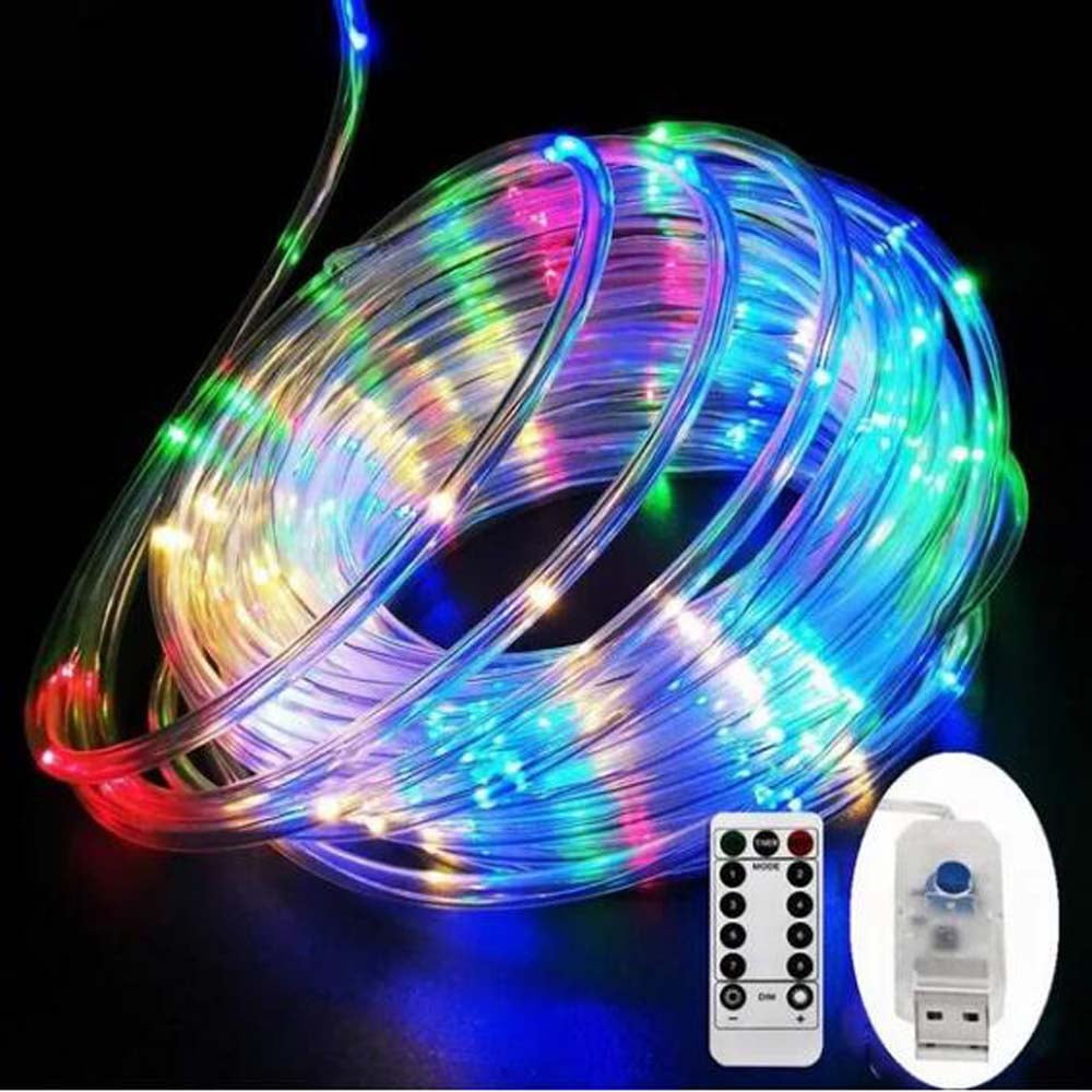 1 Pack Outdoor Waterproof Rope Lights USB Plug 100 LEDs Copper Wire ...