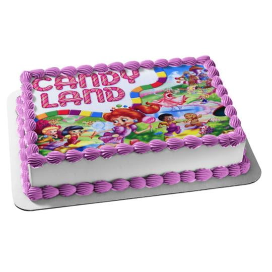 Candy Land Castle Lollipops Edible Cake Topper Image ABPID05107 ...