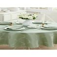 Newbridge Sage Green Ribbons and Bows Damask 60 x 84 inch Oval Fabric ...