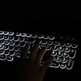 lanema Large Font Print USB LED Backlit Keyboards 104Keys Full Size ...
