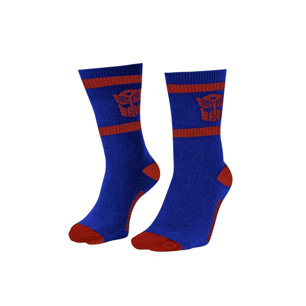 Hasbro Transformers Autobots Symbol Blue and Red Crew Socks - Walmart.com