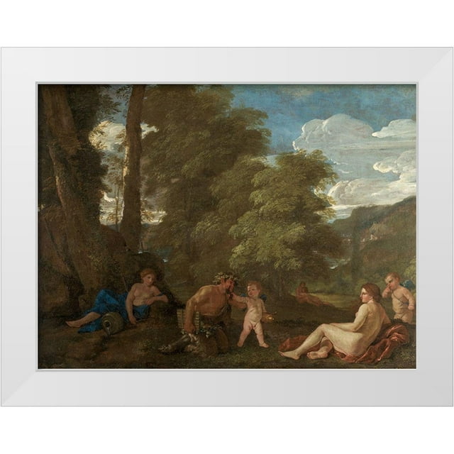 Poussin, Nicolas 24x19 White Modern Wood Framed Museum Art Print Titled ...