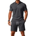 BVOFAR Men's Outfits 2 Piece Summer Tracksuits Casual Sports Henley ...