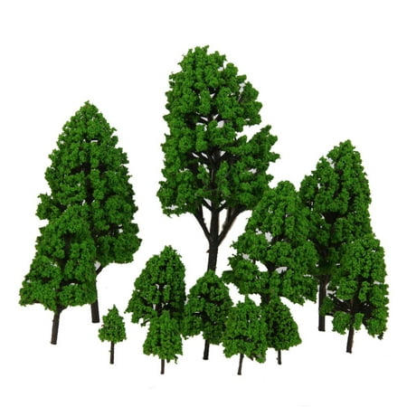 Mixed Scale Model Trees Scale Trees 12pcs/pack Garden Architecture ...