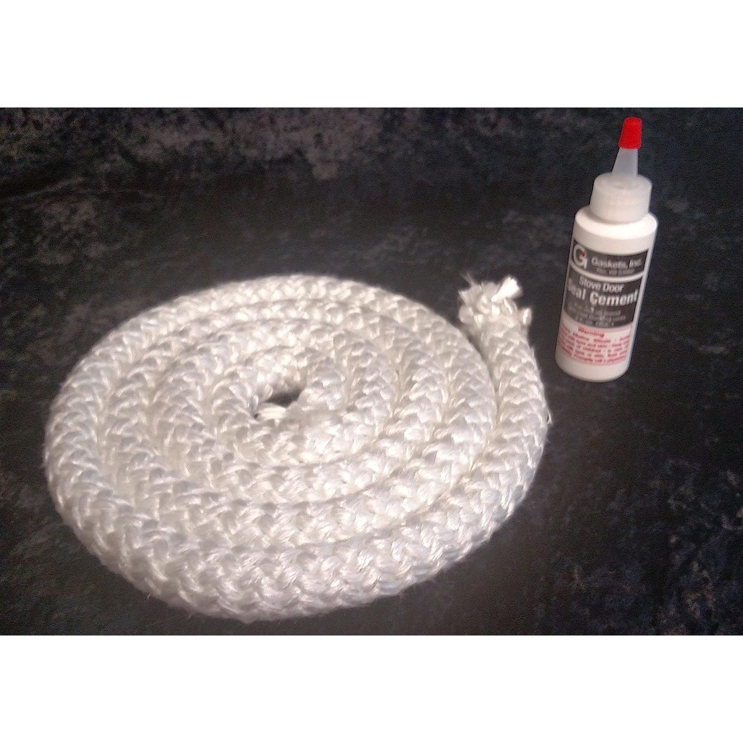 WINRICH 7/8" x 8' gasket w/adhesive Pellet Stove Fireplace Door Rope ...