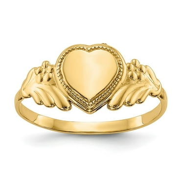 14K Yellow Gold Stretch Ring (SIZE 7) - Walmart.com