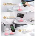 Wtuhu 15W Fast Magnetic Wireless Charger Stand, Strong Magnet Auto ...
