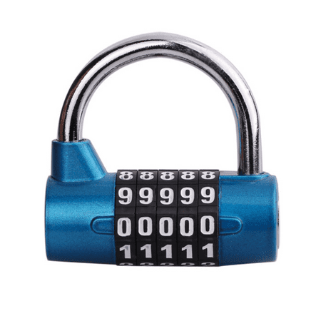5 Digit Combination Padlock, Gym Padlock, Can be Reset Combination ...