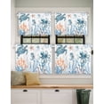 Summer Sea Turtles Eight-clawed Fish Short Blackout Curtains 24 Inch ...