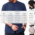 BONIXOOM Men T-Shirts, Mandarin Collar Linen Beach Shirt, Short Sleeve ...