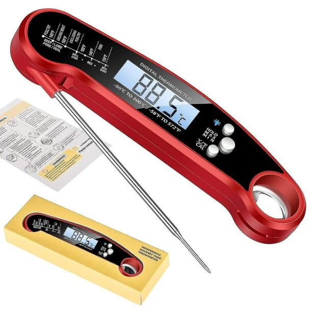 Waterproof Digital Instant Read Meat Thermometer Folding Probe ...
