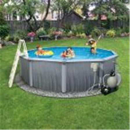 Blue Wave Metal-Walled Above Ground Pool Round 52” 52” - Walmart.com
