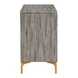 Carbon Dust Gray Multi-Color Transitional Two Door Wood Cabinet ...