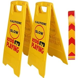Step2 Kid Alert! Green Safety Notice Sign, 32" Tall Visual Warning ...