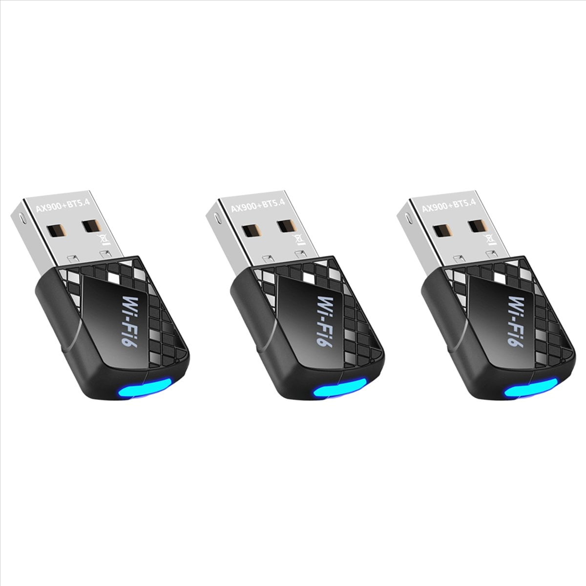 3X Adaptador USB WiFi 6 AX900 de 900 Mbps, Bluetooth 5.4, 2 en 1 ...