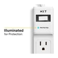 NXT Technologies 4-Outlet 2 USB Surge Protector 3ft Cord 600 Joules ...