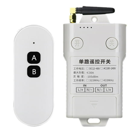 Remote Control 100-240v 315mhz Relay Wireless Rf Switch Receiver For ...