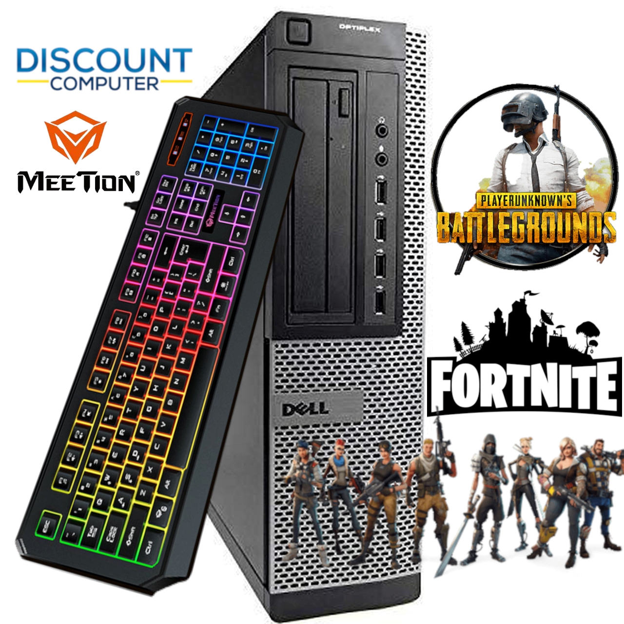 Refurbished Fast Dell Gaming Tower Computer Nvidia GT 1030 HDMI WiFi ...