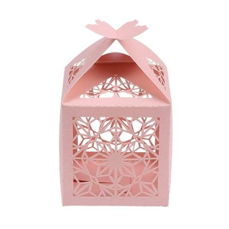 50pcs Wedding Favor Boxes Hollow Out Craft Paper Box for Gifts Candy ...