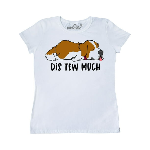 Inktastic Napping Dis Tew Much St. Bernard Women's T-Shirt - Walmart.com