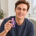 3D Printed Skeleton Figurines, with Movable Joints, in Multiple Colors ...