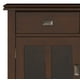 Simpli Home Artisan Solid Wood 36 inch Wide Storage Cabinet in Russet ...