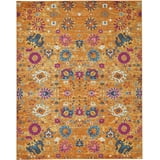 Nourison Passion Floral Sunburst Rug- 8' x 10' Durable Flower Design ...
