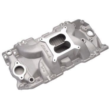 Edelbrock 3706 Performer Series Intake Manifold; Satin Finish; Idle ...