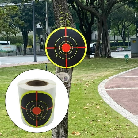 200Pcs 3" Self Adhesive Shooting Targets Reactive Paper Stickers ...