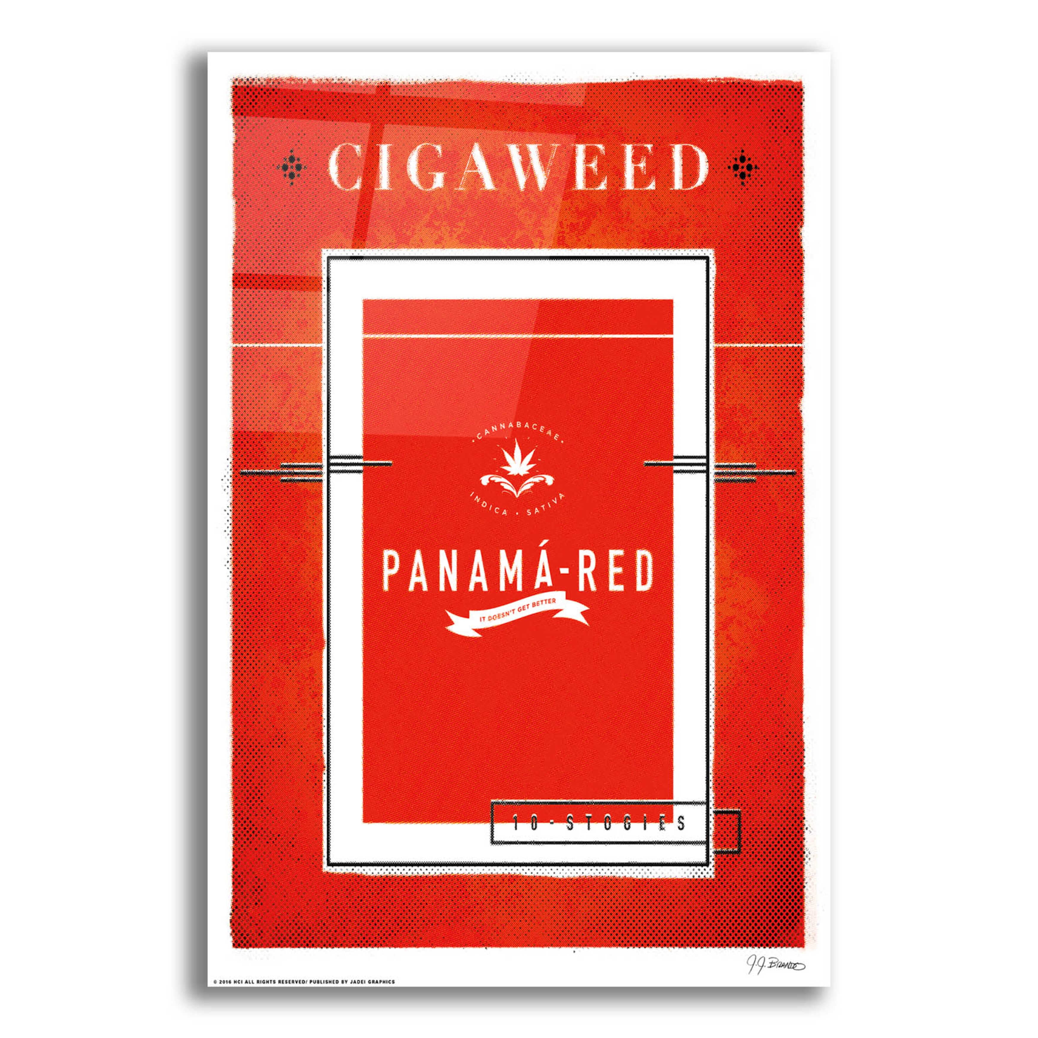 Epic Art 'Panama Red' by JJ Brando, Acrylic Glass Wall Art, 12"x16 ...