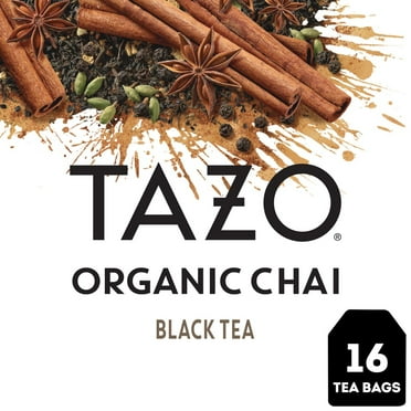 TAZO Regenerative Organic Chai Black Tea Bags, 16 Count (Pack of 6 ...