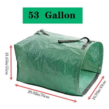 "Gardzen 3-Pack 72 Gallons Reusable Garden Bags, Heavy Duty Plastic ...