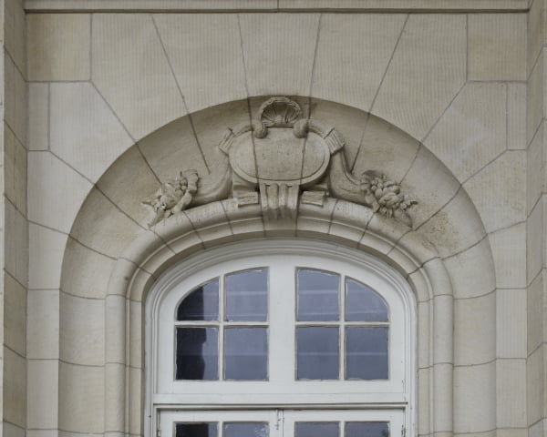 Print: Exterior Window Detail, U.S. Post Office And Courthouse, Laredo ...