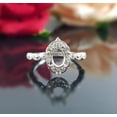 AFGEMSNJEWELLERY 925 Sterling Silver Semi Mount Oval Ring 7x5mm Prong ...