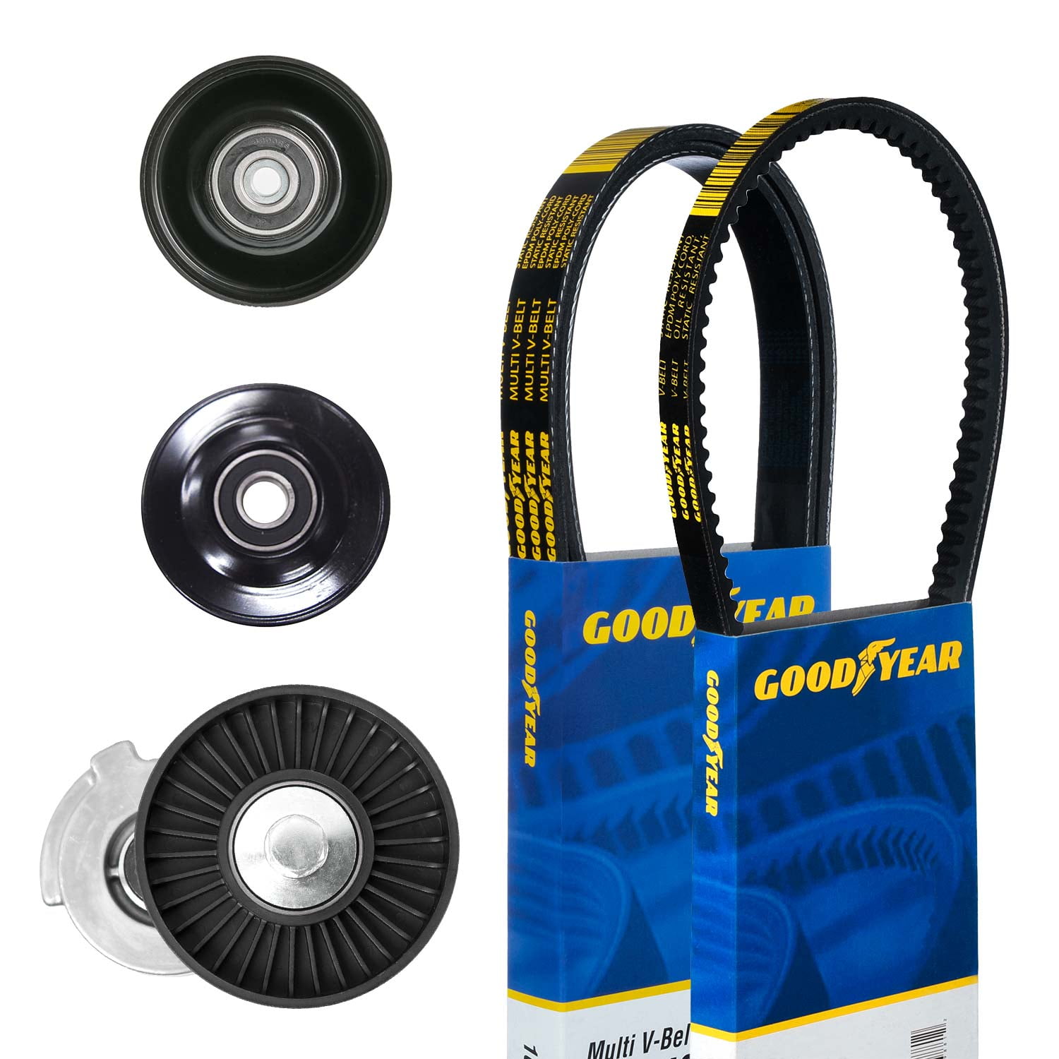 Goodyear Belts 3034 Serpentine Belt Drive Component Kit - Walmart.com