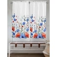 Bathroom Window Curtain, 4th of July Light Filtering Coffee Kitchen ...