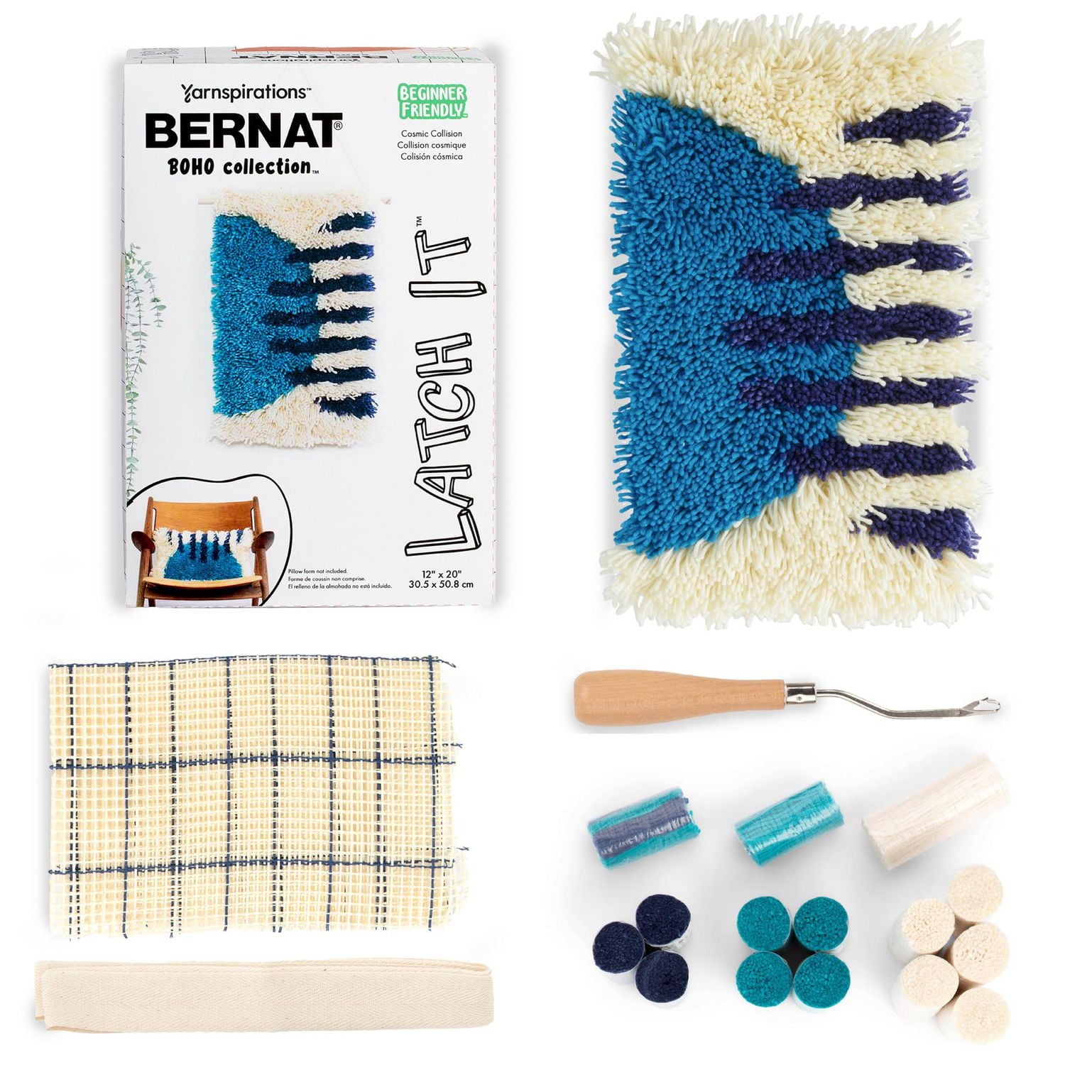 Click here for Bernat Latch It Boho Collection Acrylic Yarn Kit prices