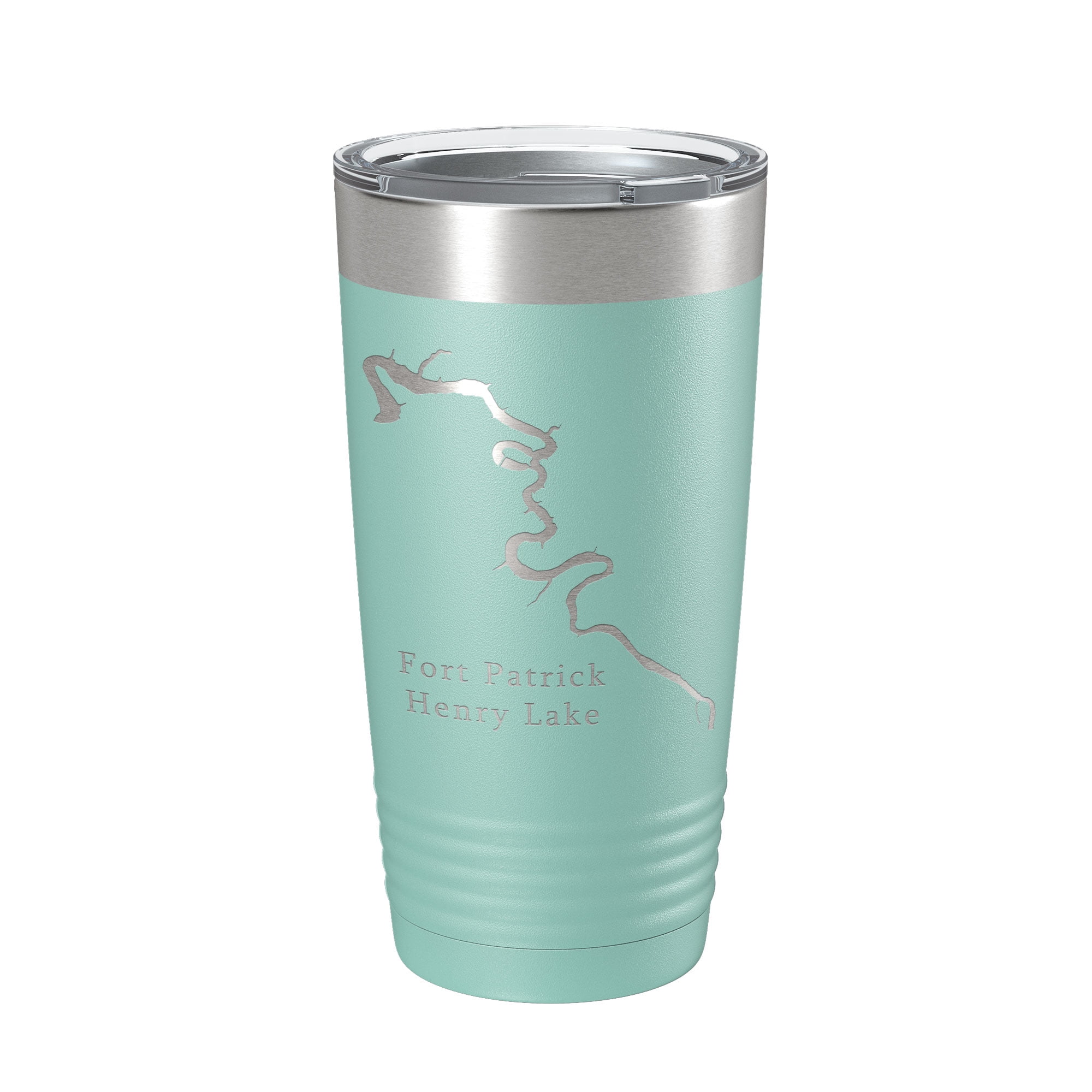 Fort Patrick Henry Lake Map Tumbler Travel Mug Insulated Laser Engraved ...