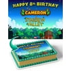 Gamer Nintendo Playstation Xbox Blue Edible Image Cake Topper ...