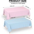 6 Pack Gender Reveal Plastic Tablecloths, Disposable Rectangle Pink and ...